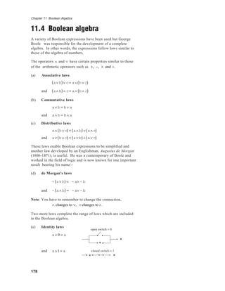 Boolean algebra | PDF