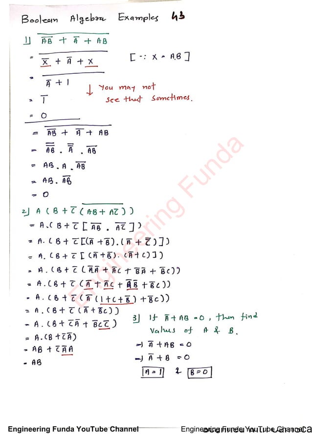Boolean Algebra | PDF | Technology & Computing