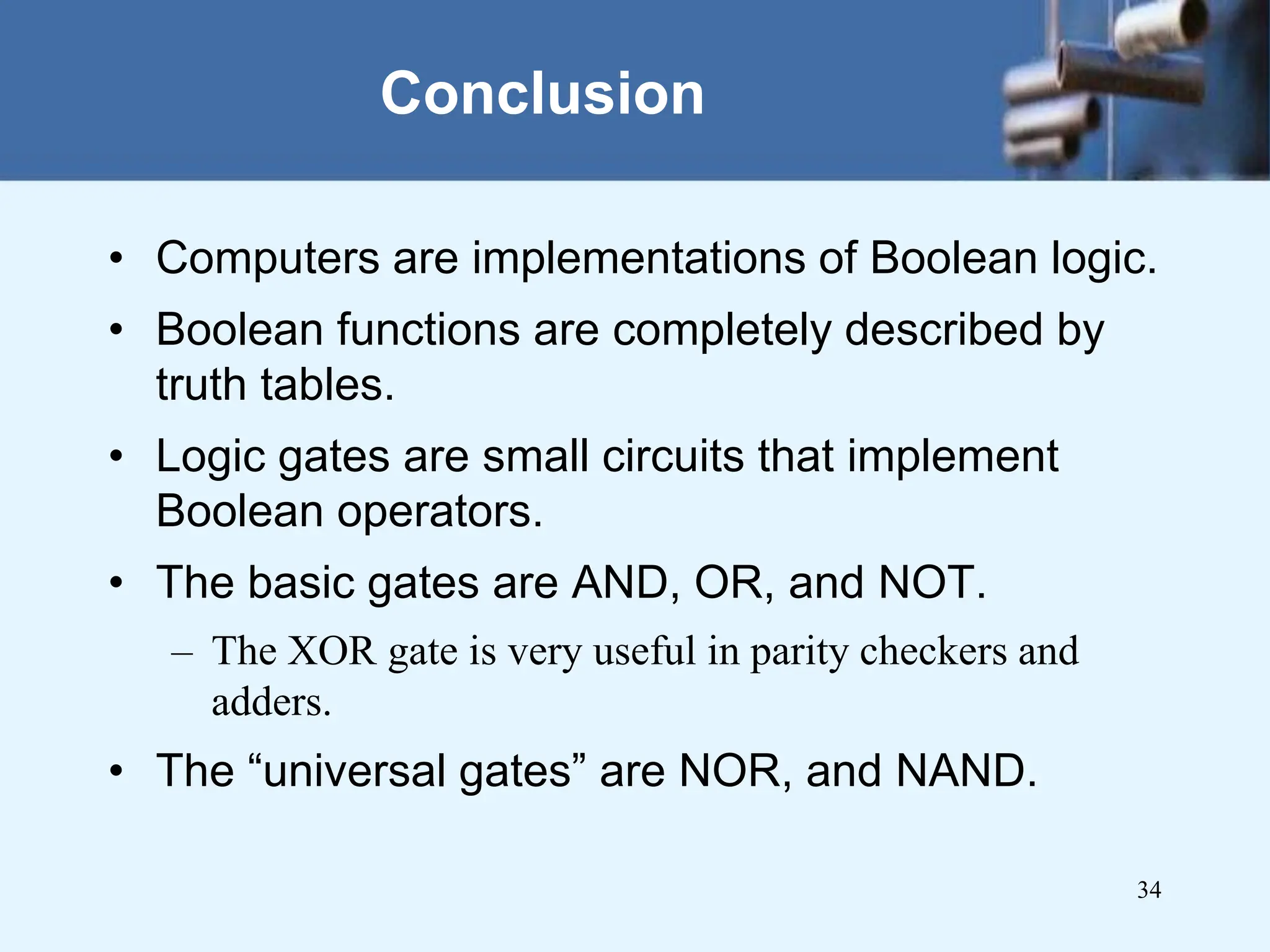 Boolean Algebra And Logic Gates Slideppt