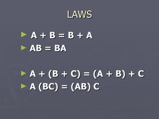 Boolean Algebra | PPT