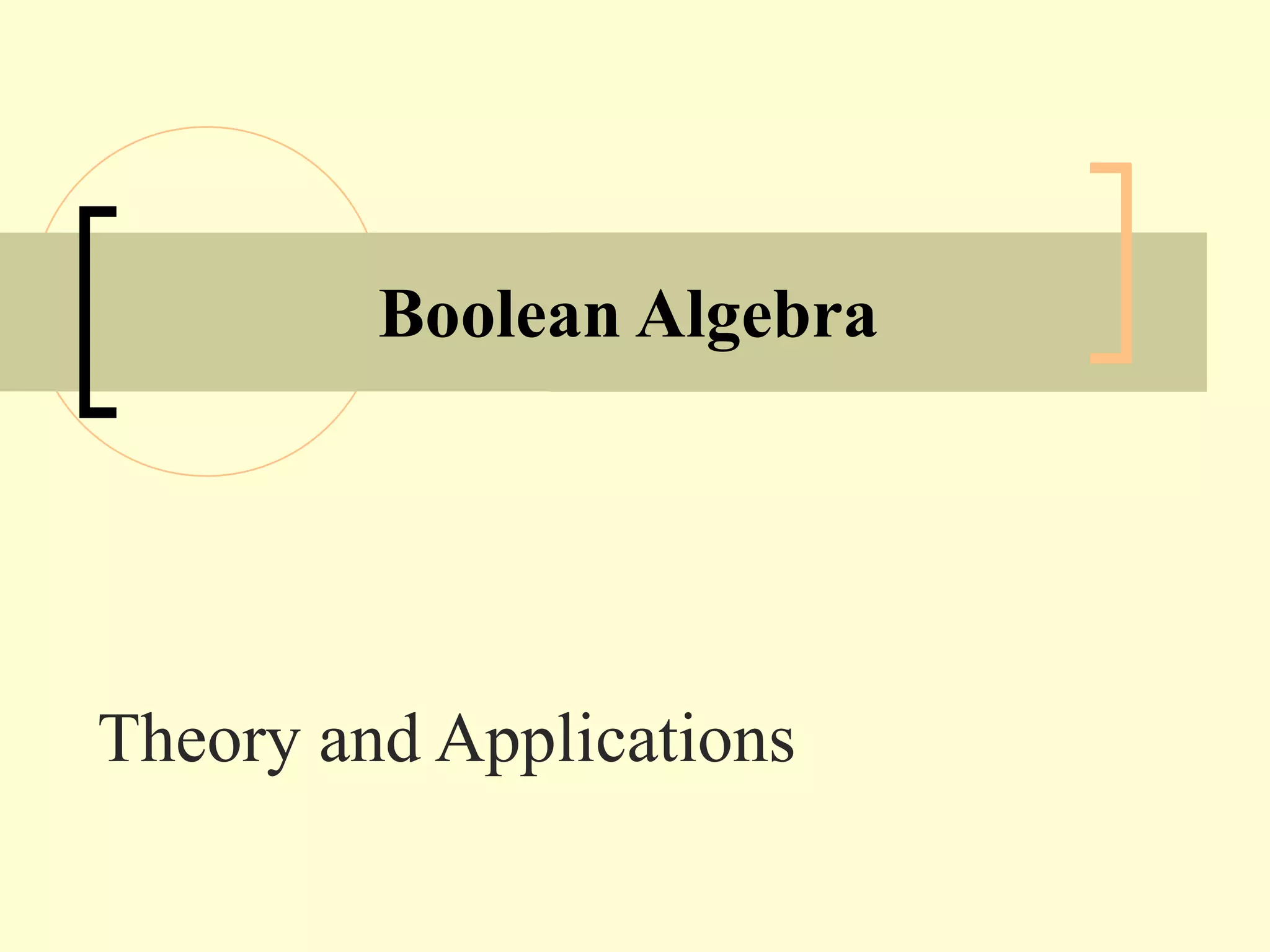 Boolean algebra | PPT | Free Download