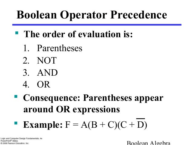 Boolean Algebra And Logic Gates