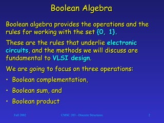 Boolean algebra | PPT