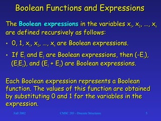 Boolean algebra | PPT