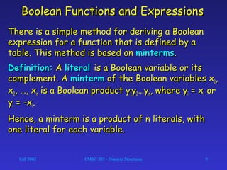 Boolean algebra | PPT