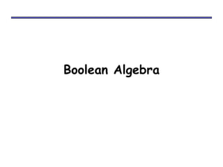 Boolean Algebra | PPT