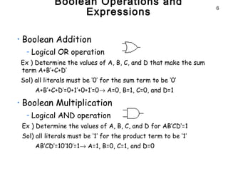Boolean algebra | PPT