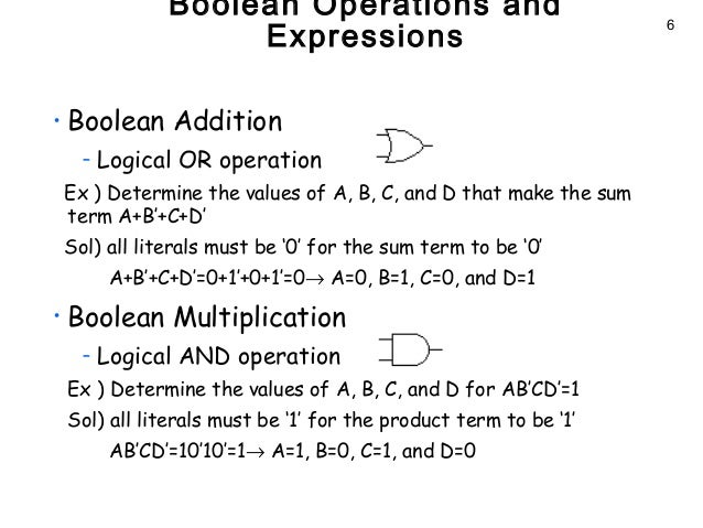 Boolean algebra