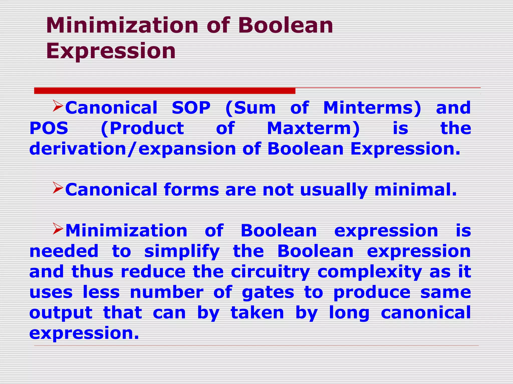 Boolean algebra | PPT