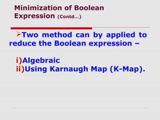 Boolean algebra | PPT