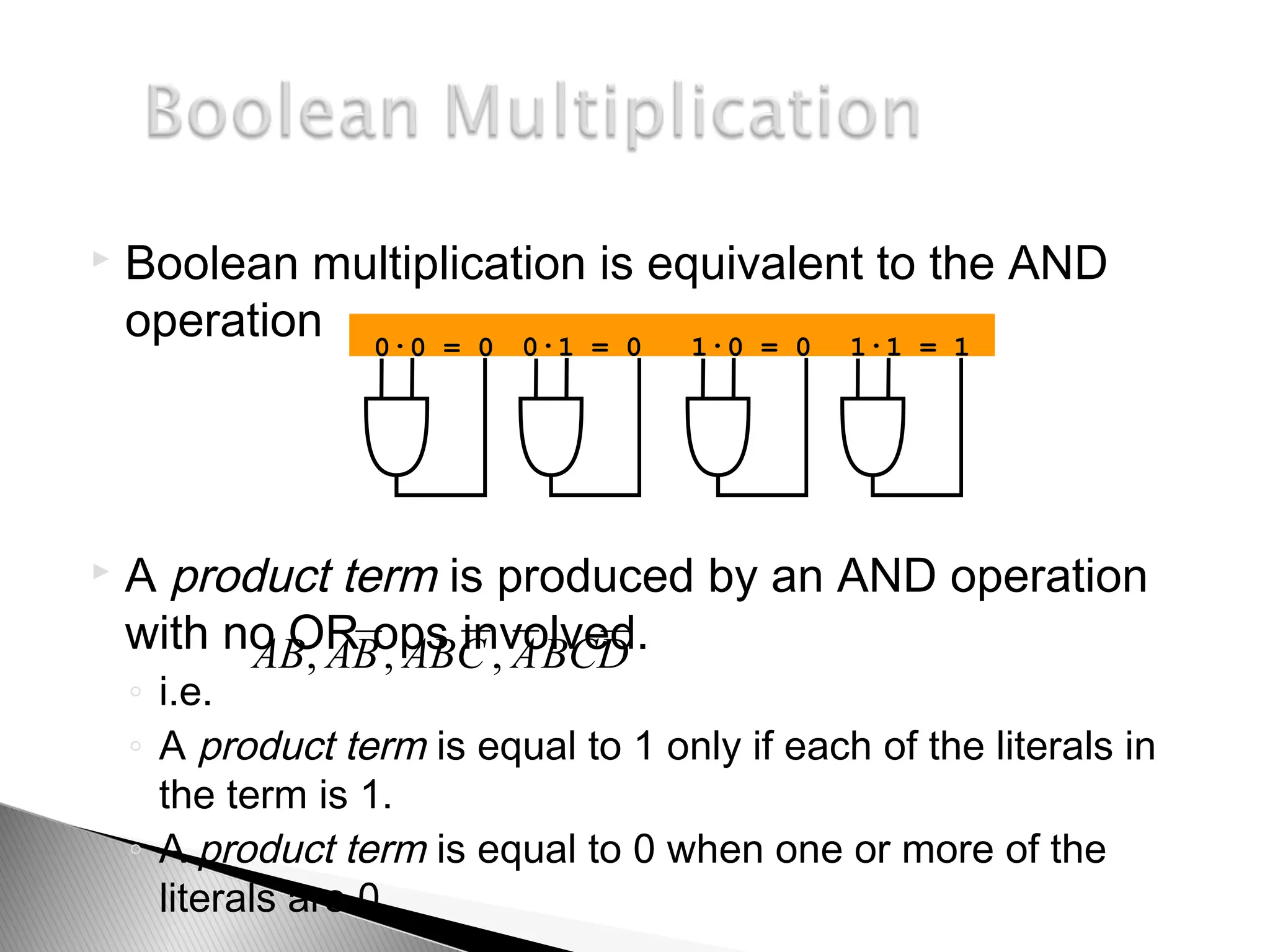 Boolean algebra | PPT