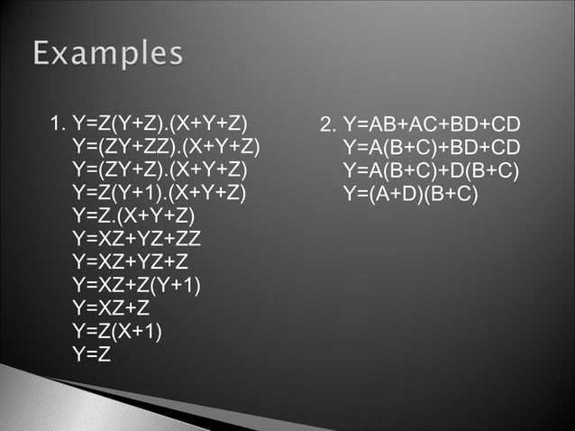 Boolean algebra | PPT
