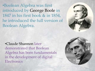 Boolean Algebra | PPTX