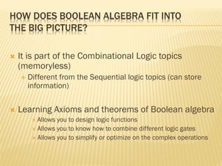 Boolean algebra | PPT