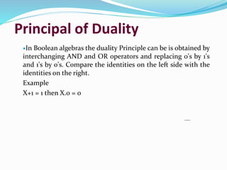 Boolean algebra | PPTX