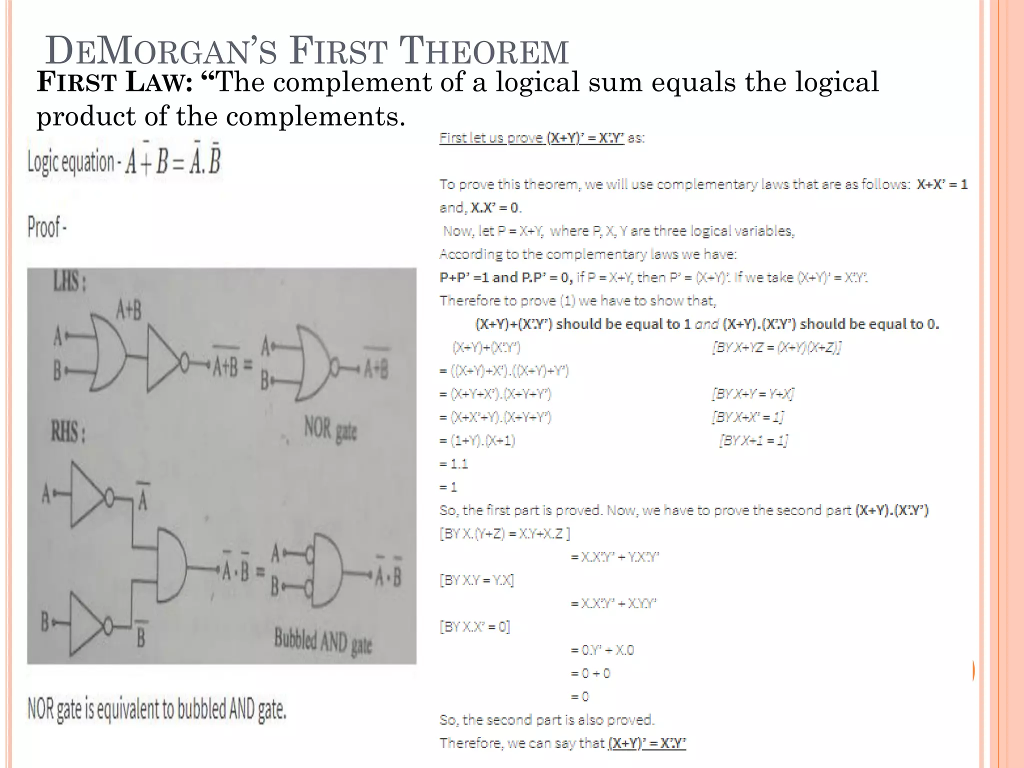 Boolean algebra and Logic gates | PDF
