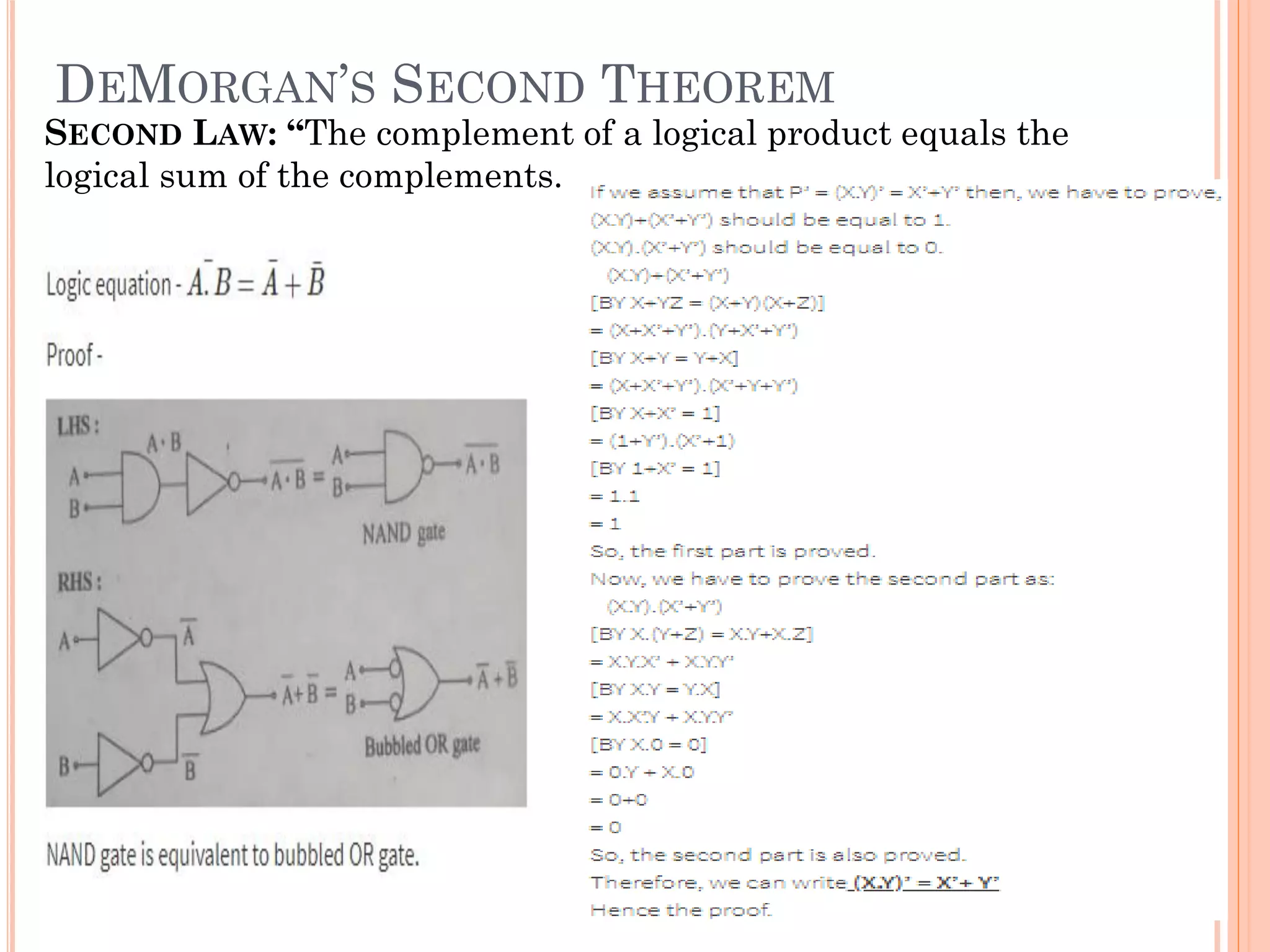 Boolean algebra and Logic gates | PDF