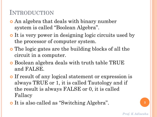 Boolean algebra and Logic gates | PDF