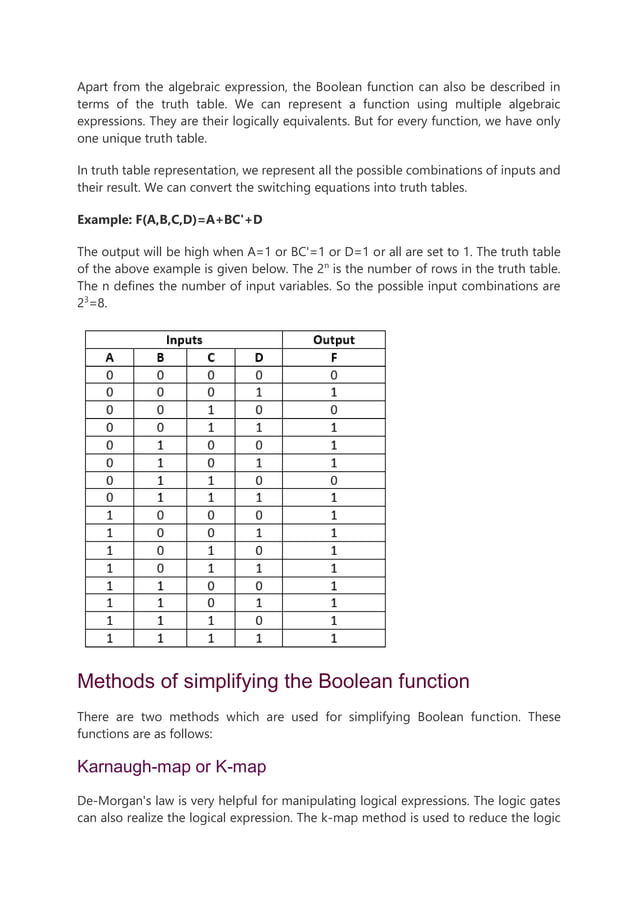 Boolean Algebra.pdf | Programming Languages | Computing