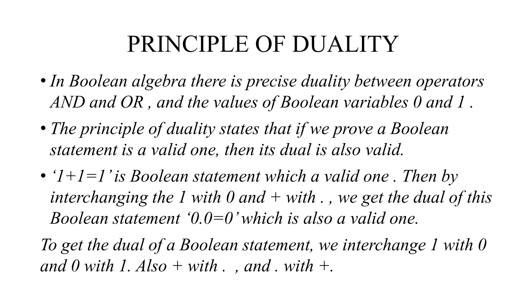 Boolean Algebra Pptx