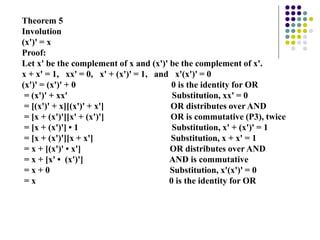 BOOLEAN ALGEBRA.ppt | Programming Languages | Computing
