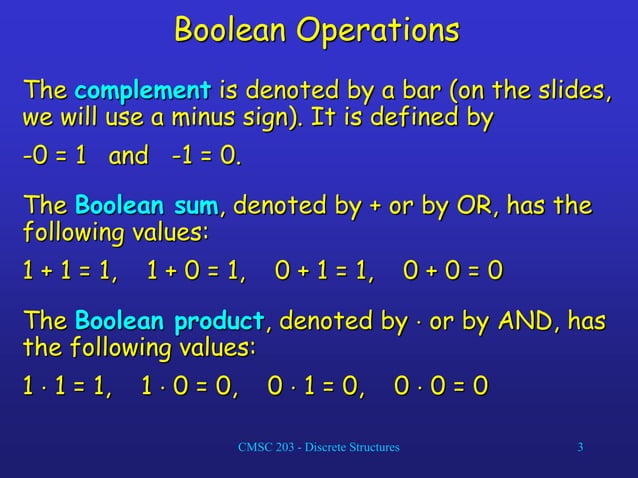 BooleanAlgebra.ppt