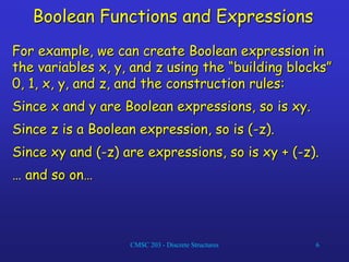 BooleanAlgebra.ppt | Physics | Science
