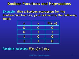 BooleanAlgebra.ppt | Physics | Science