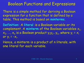BooleanAlgebra.ppt | Physics | Science