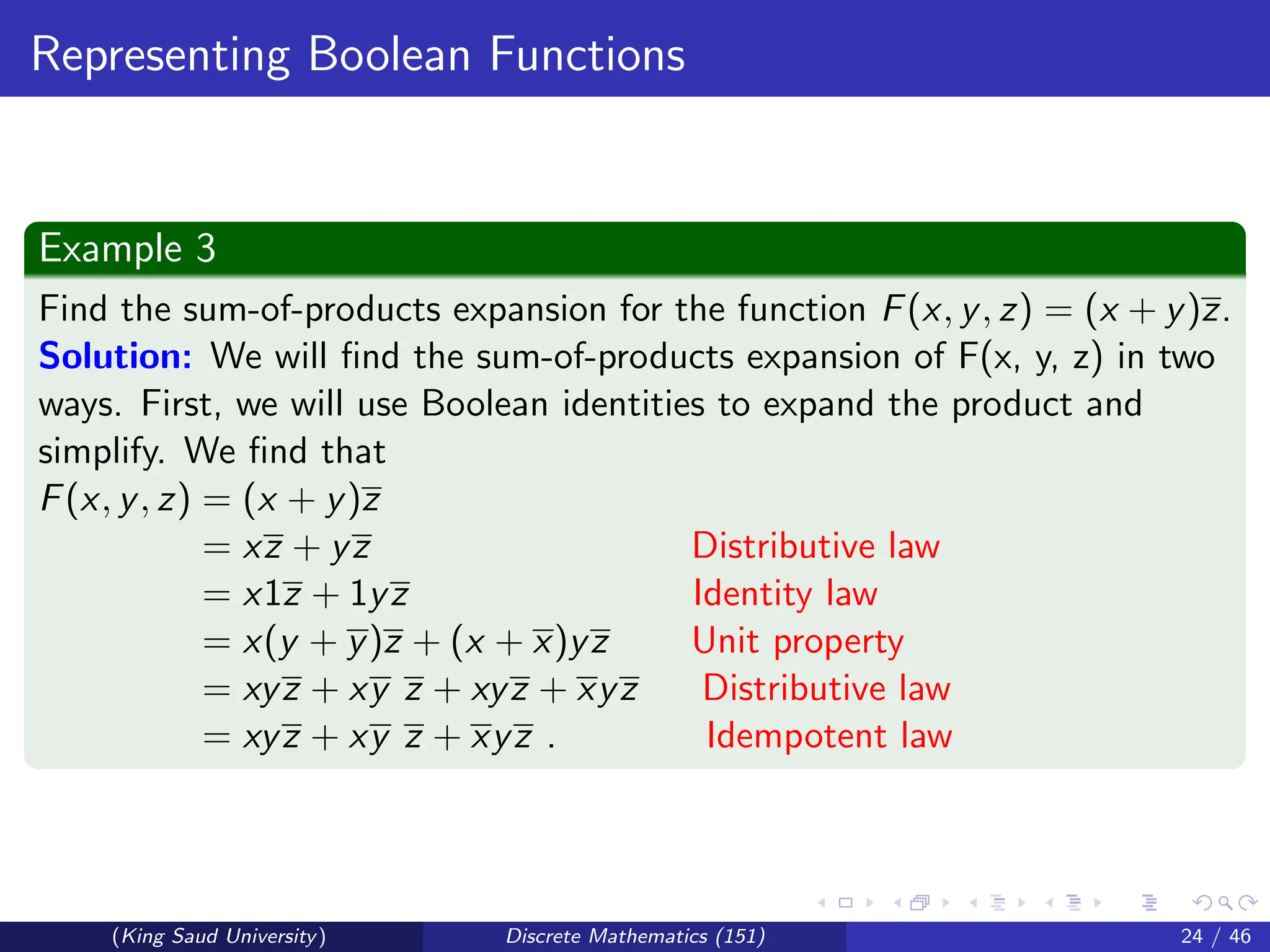 boolean_algebra.pdf for discrete mathematics | PDF