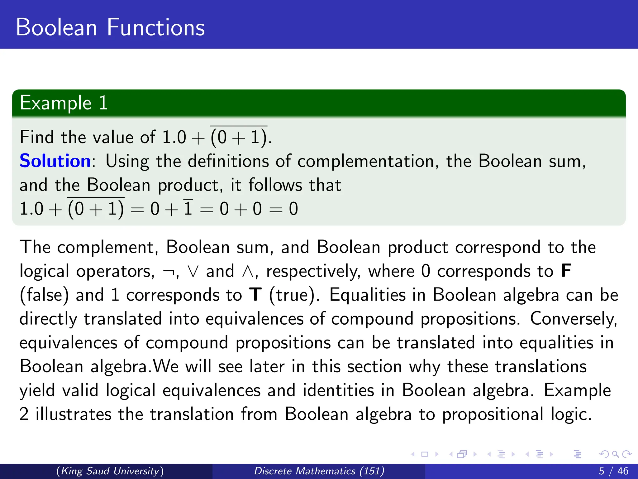 boolean_algebra.pdf for discrete mathematics | PDF
