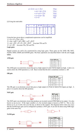 Boolean algebra1 | PDF | Programming Languages | Computing