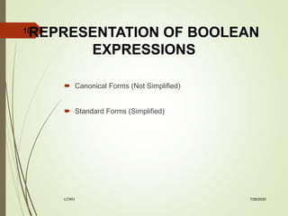 Boolean algebra and logic gates | PPT