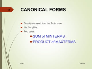 Boolean algebra and logic gates | PPT