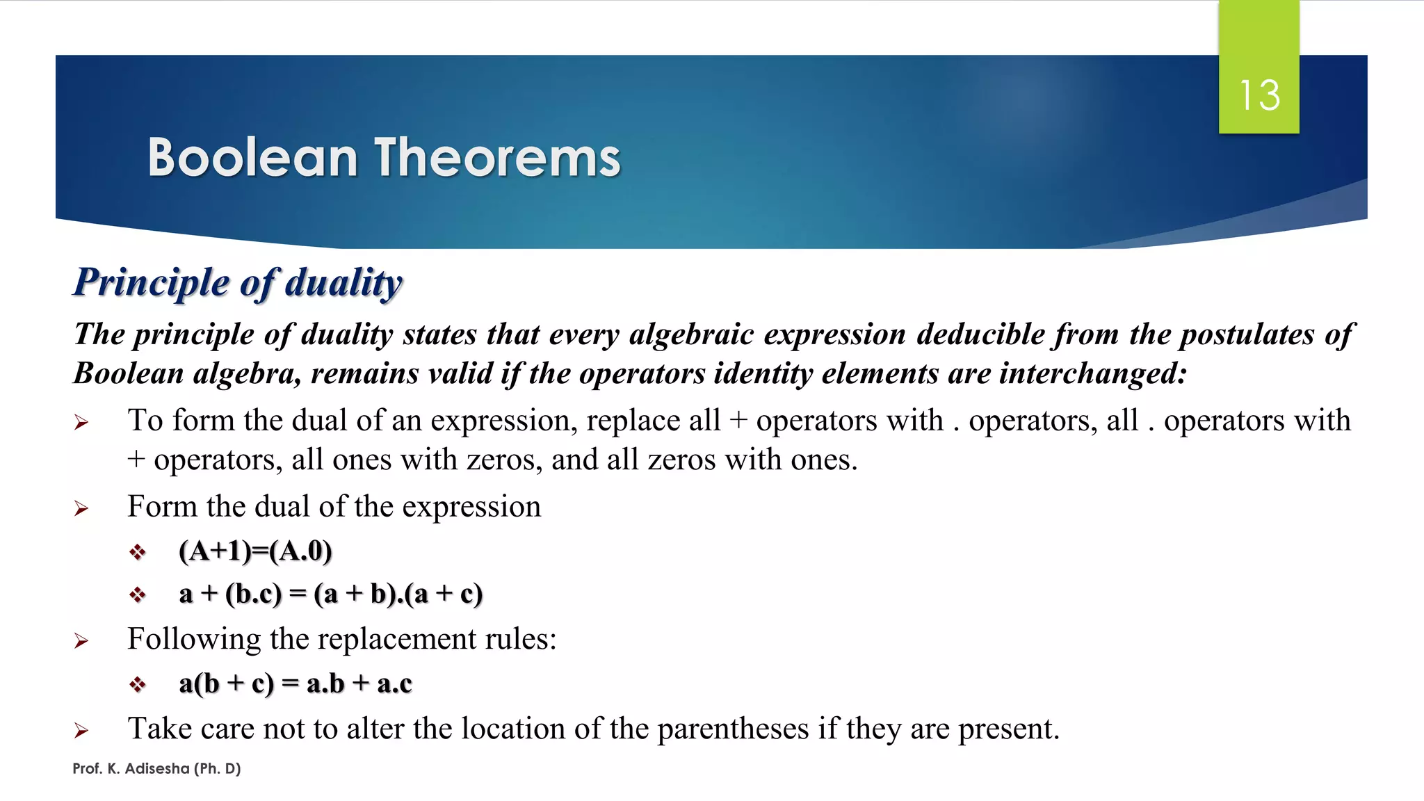 Boolean algebra & logic gates | PDF
