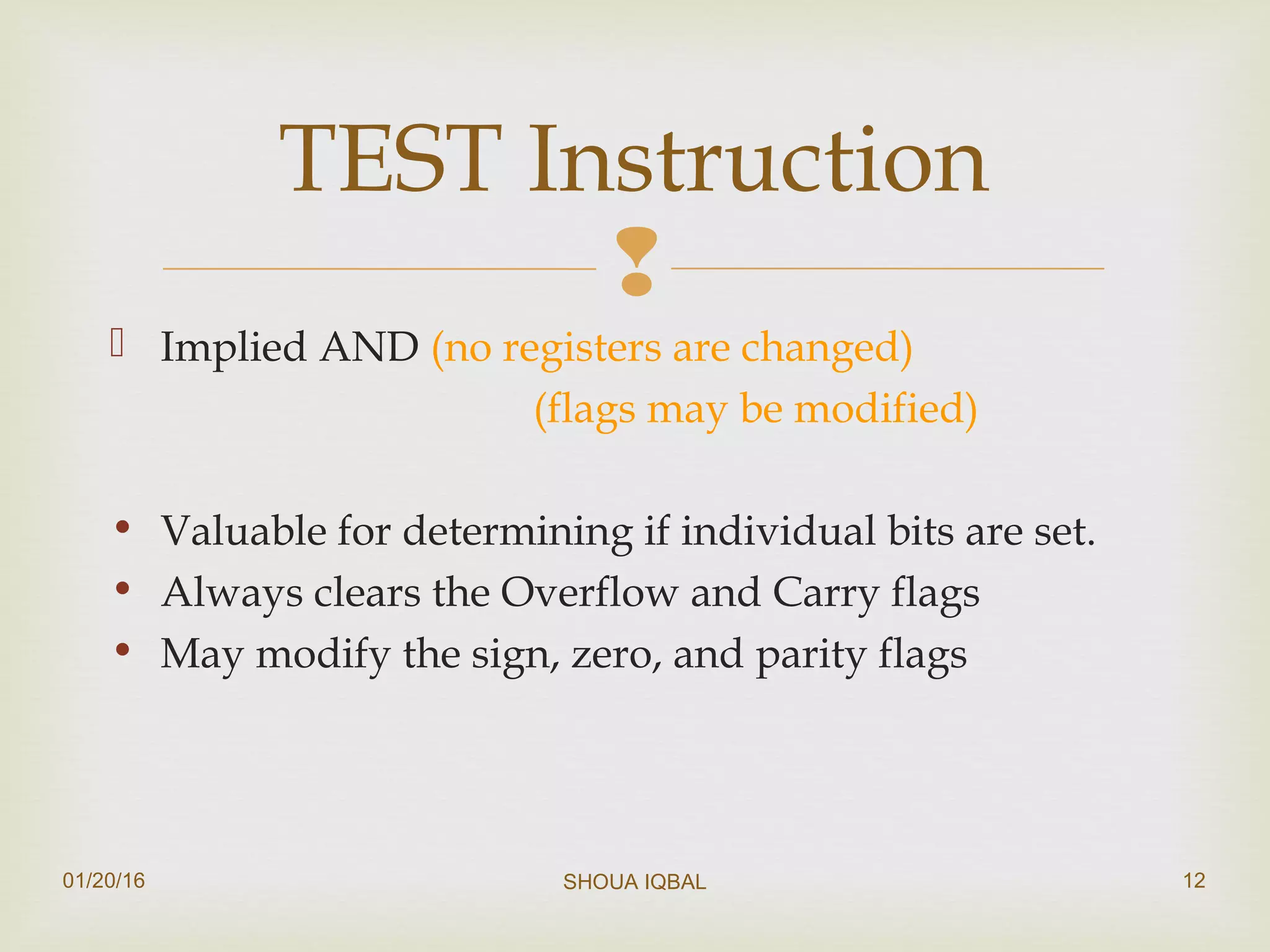 Boolean And Comparisoninstructions Ppt 2994