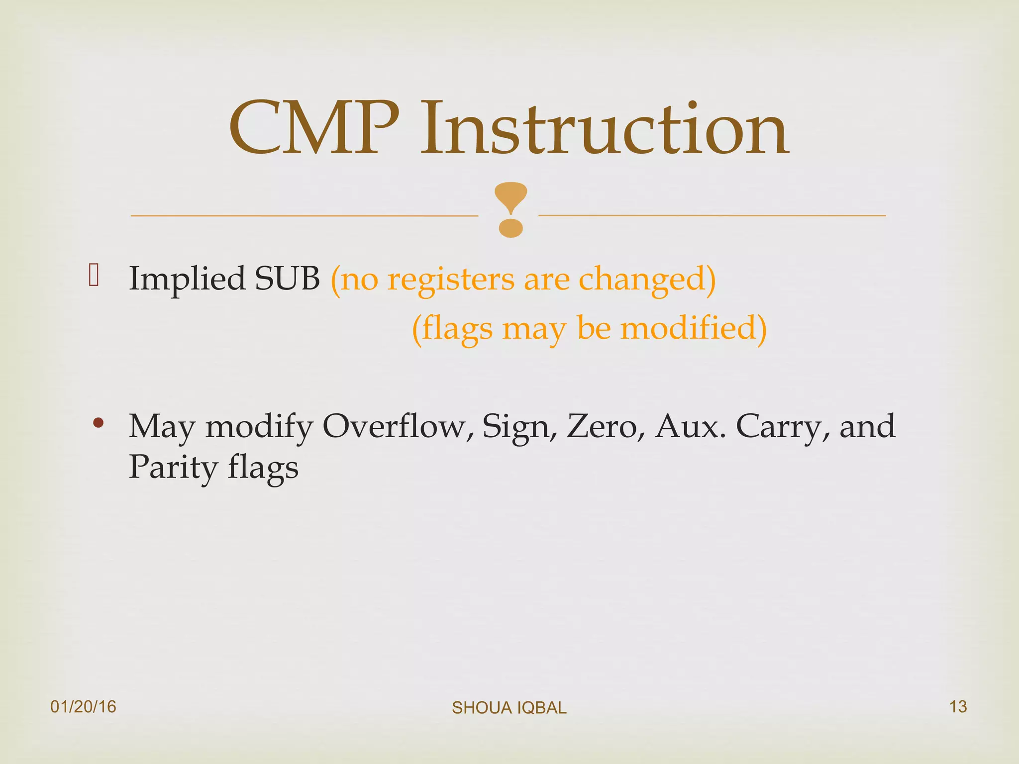 Boolean And Comparisoninstructions Ppt 