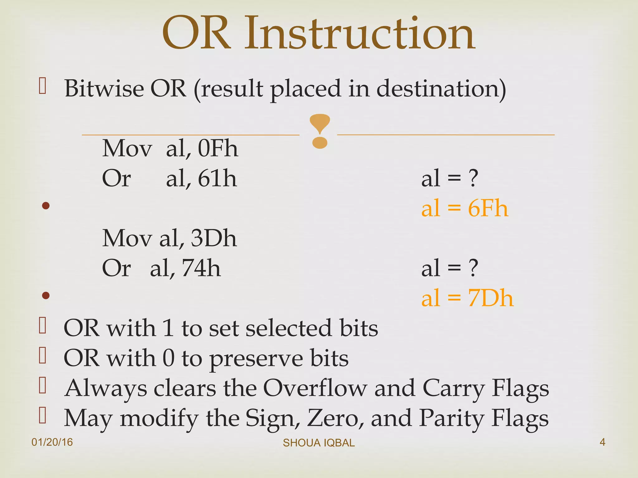 Boolean and comparison_instructions | PPT