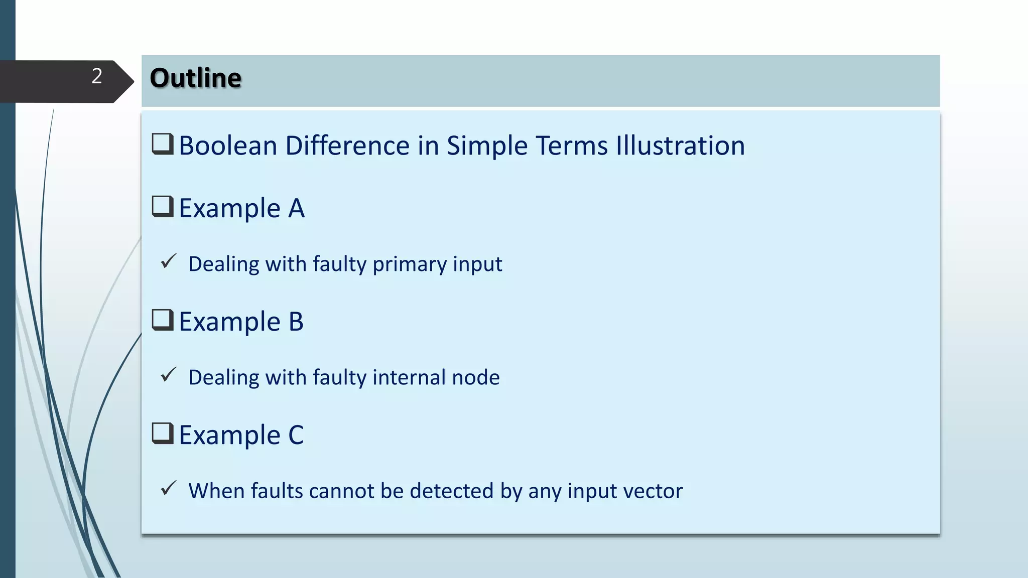 Boolean Difference Examples Ppt