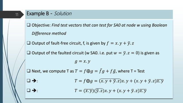 Boolean difference examples | PPTX | Physics | Science