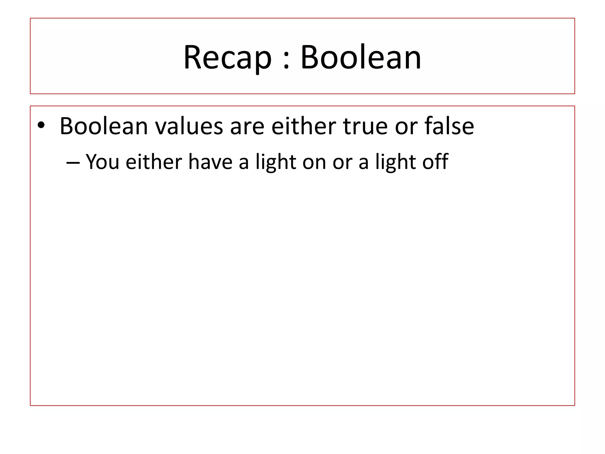 Boolean expressions | PPT