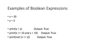 boolean expressions unit 2 for python.pptx