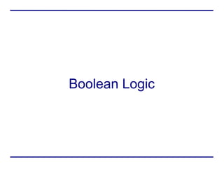 Boolean Logic | ODP | Computing | Technology & Computing