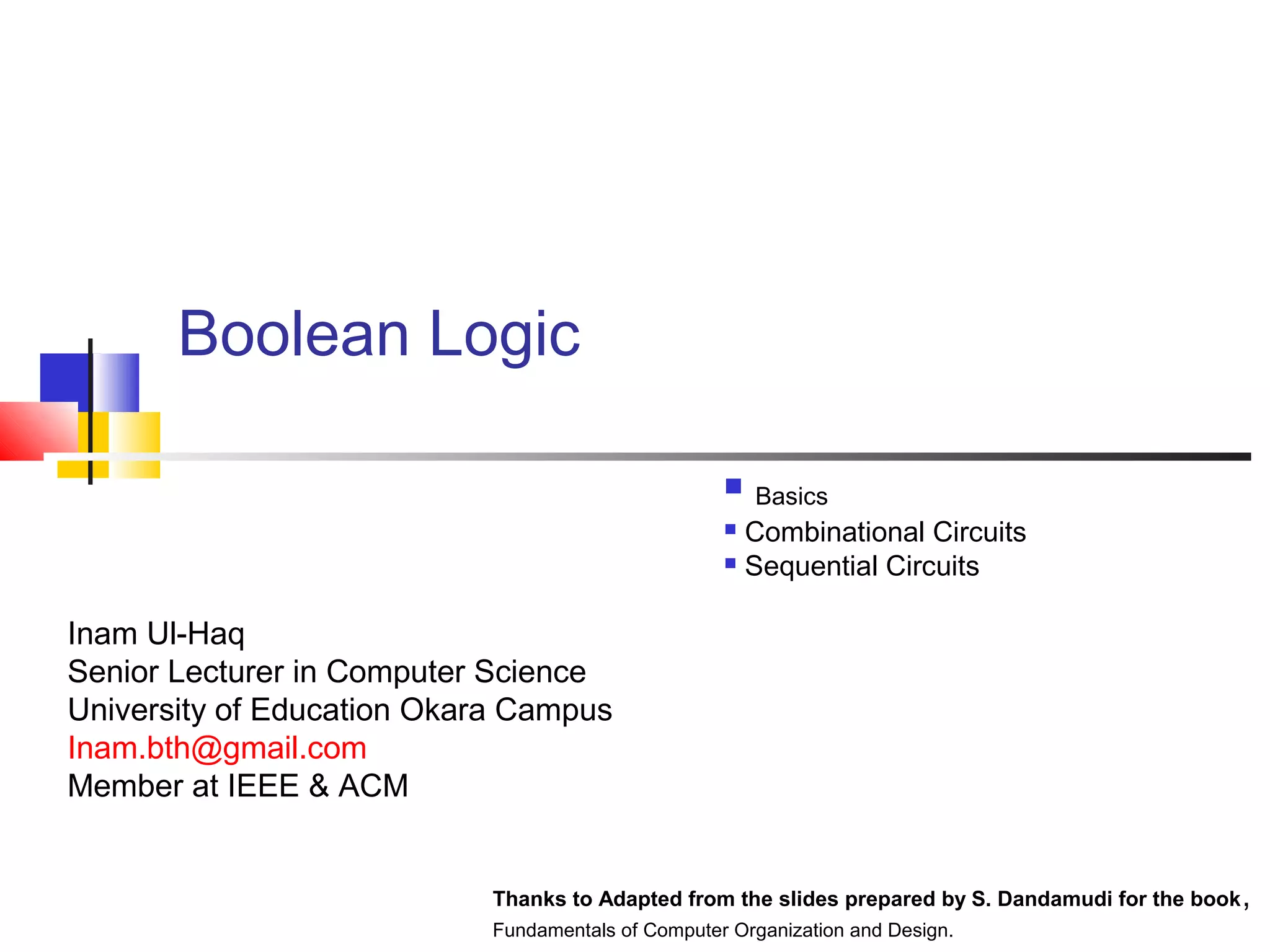 Boolean Logic | PPT