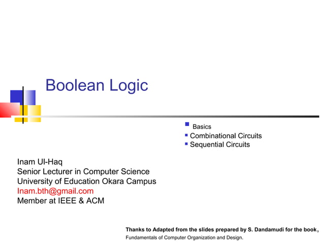 Boolean Logic | PPT