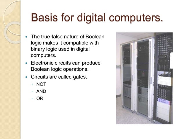 Boolean+logic | PPTX | Computing | Technology & Computing