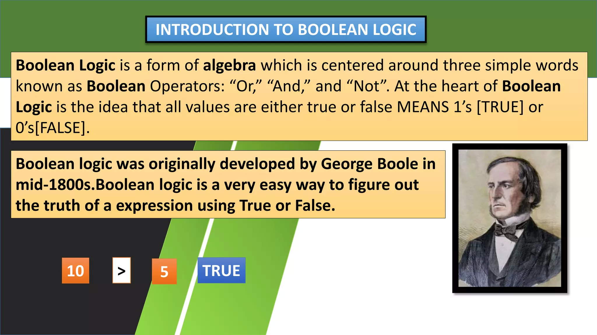 Boolean logic | PPTX