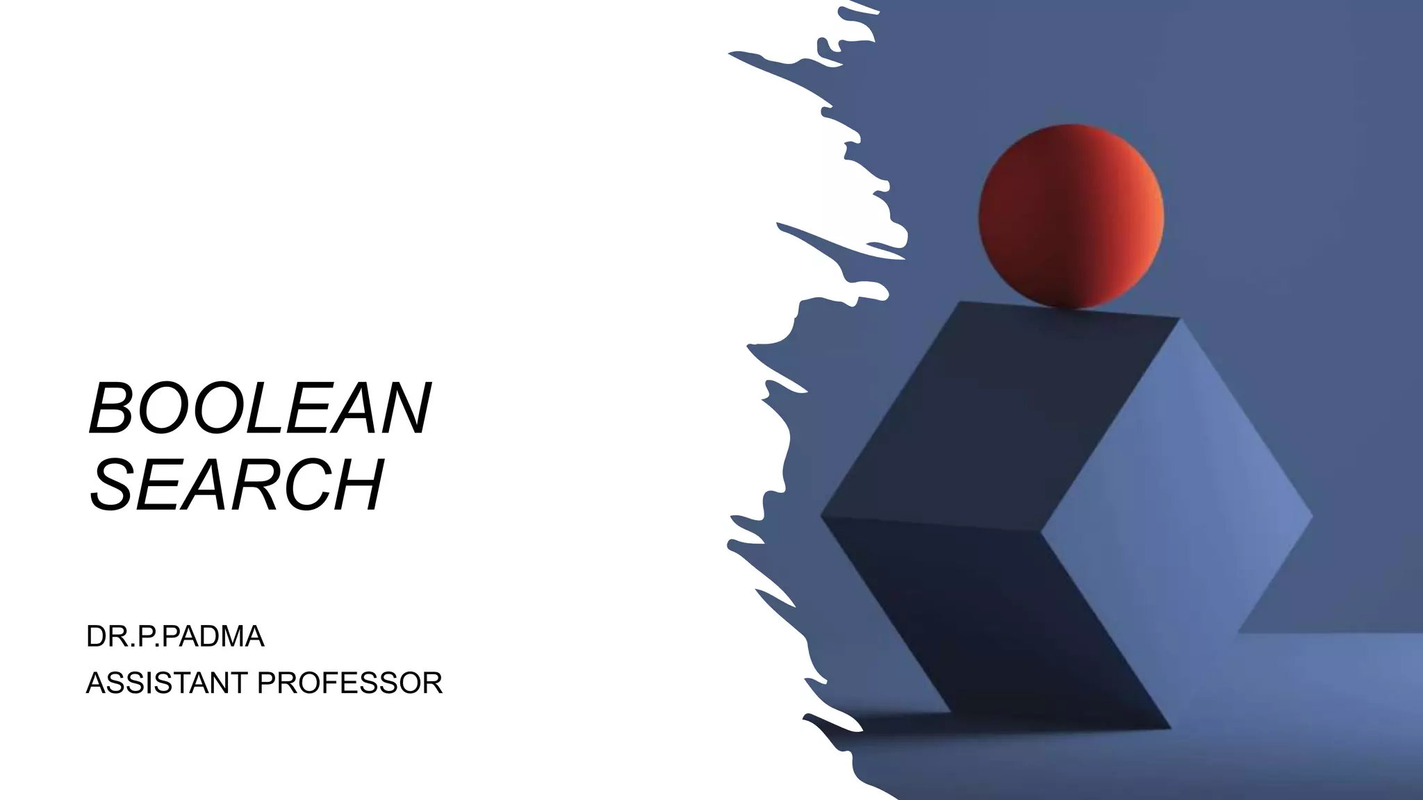 Boolean Operatorpptx Technology And Computing