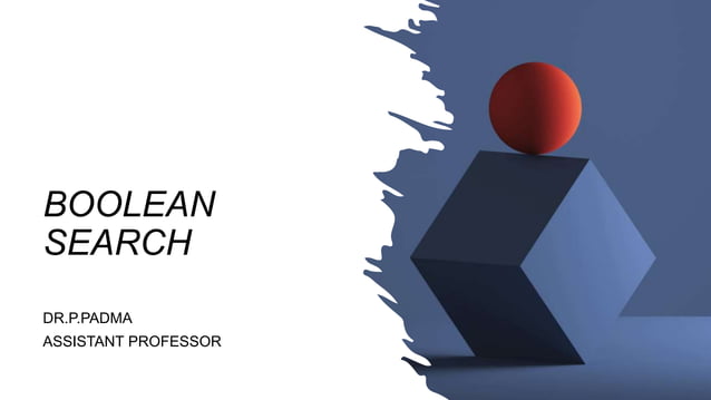 Boolean operator.pptx | Technology & Computing