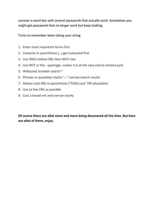 Boolean operators | PDF